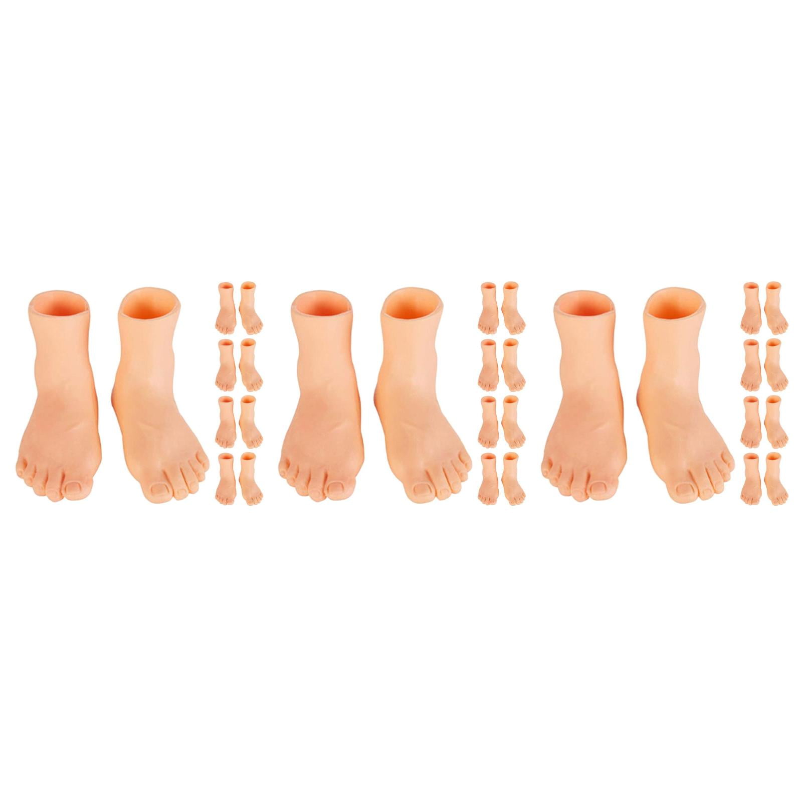 OUNONA 30 pcs Small Feet Mini Puppets Props Small Feet Finger Puppets ...