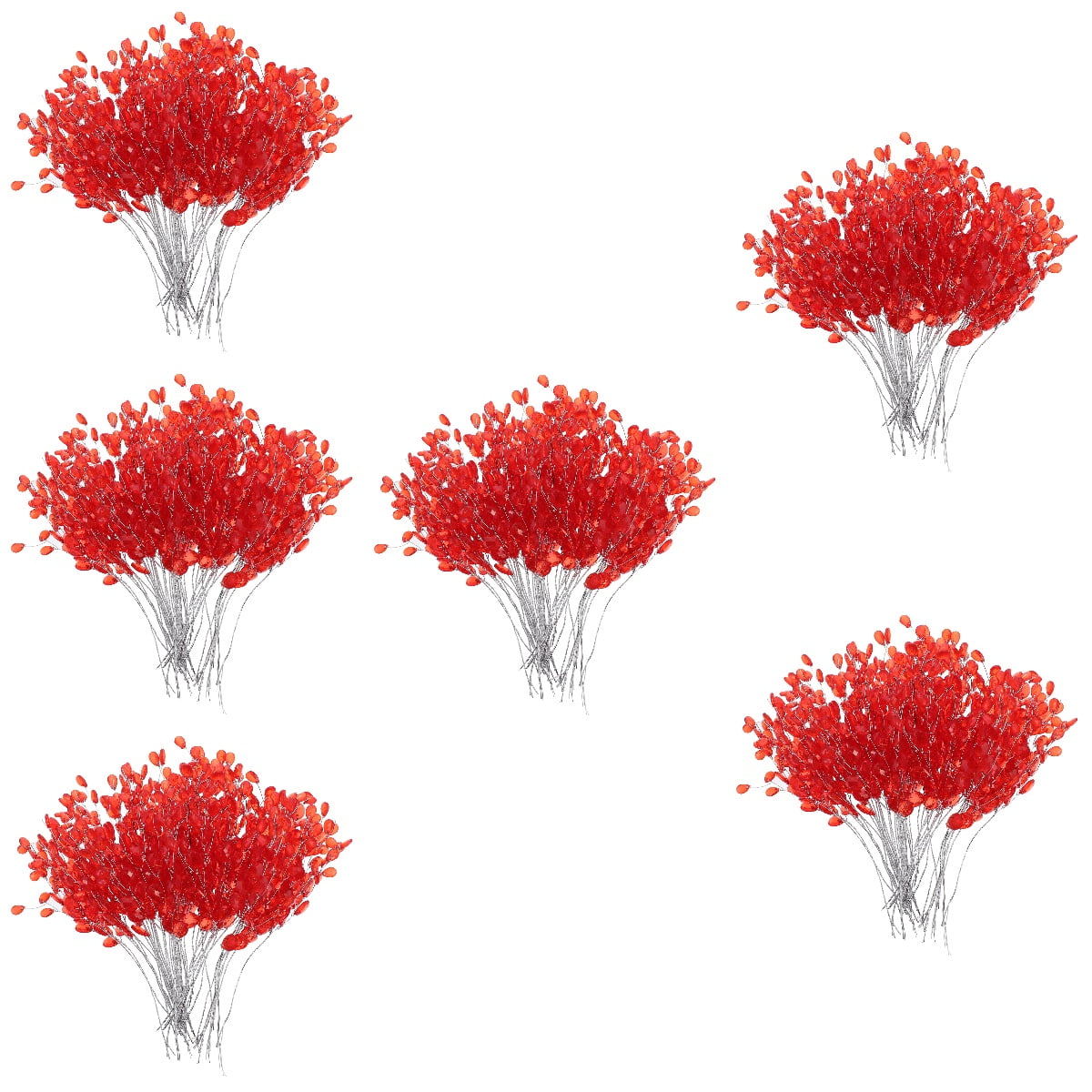 OUNONA 300 Pcs Decorative Stems Flower Beads Wedding Bride Cake Flower ...
