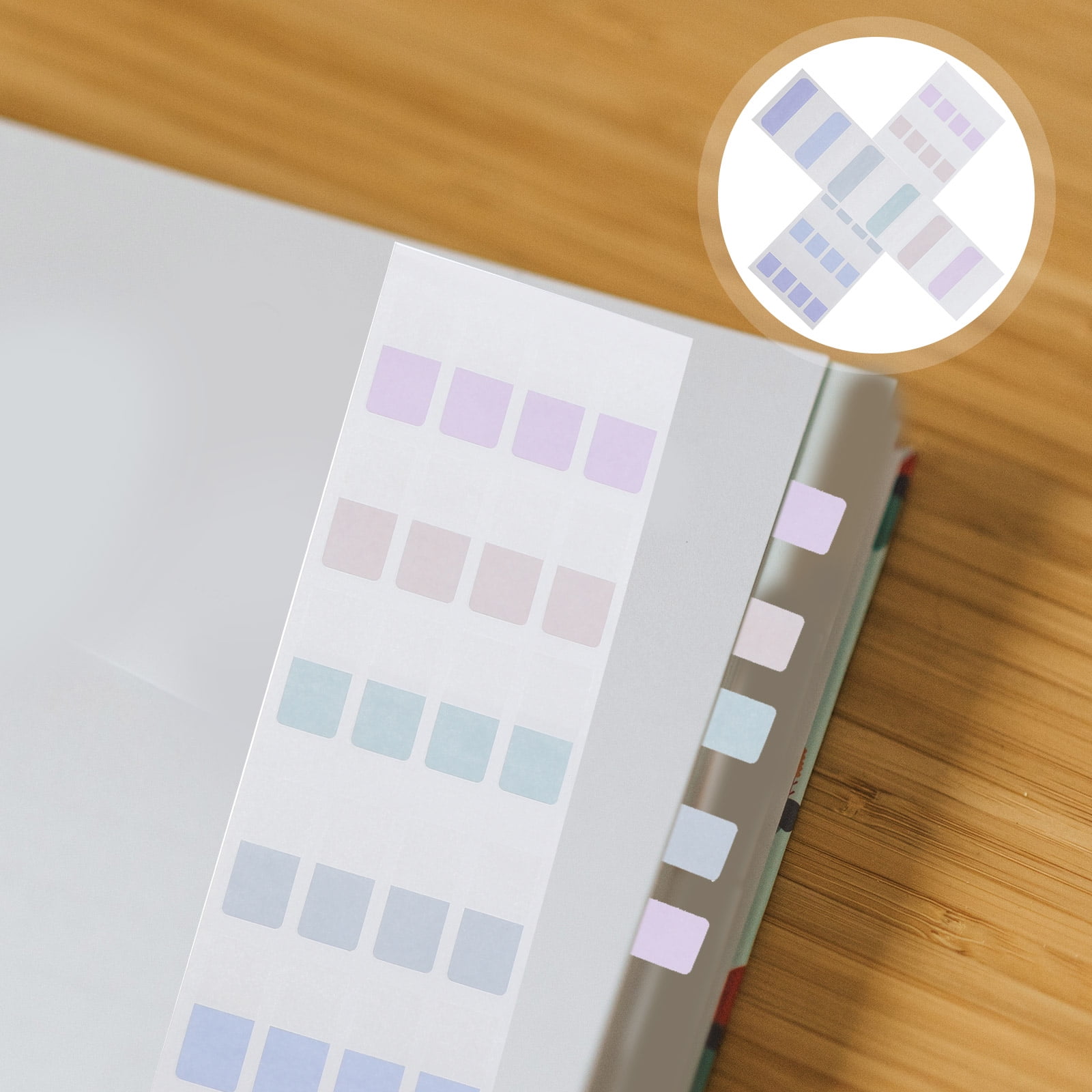 OUNONA 300 Pcs Small Sticky Labels Eye-catching Tabs Office Student 2 ...