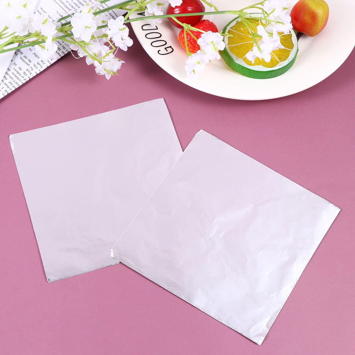 OUNONA 300PCS Tin Wrapping Paper Oxidation-resistant Food Wrappers for ...