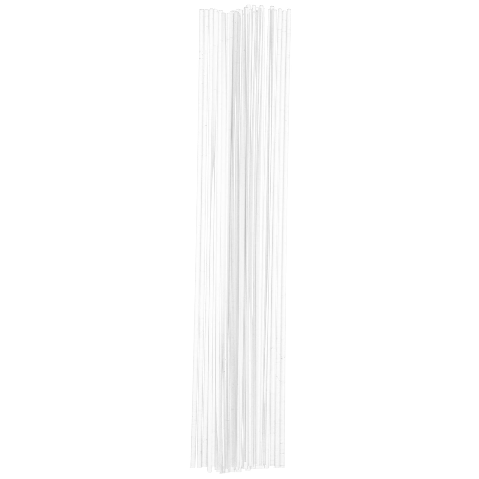 OUNONA 30Pcs Clear Thin Acrylic Rods Lightweight Transparent Sticks for ...