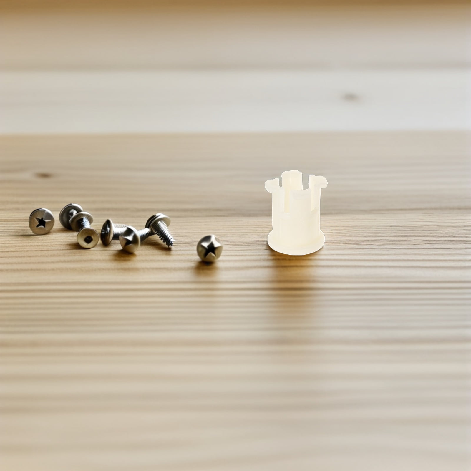 OUNONA Plastic Caster Wheel Inserts White for Rolling Chairs and Tables ...