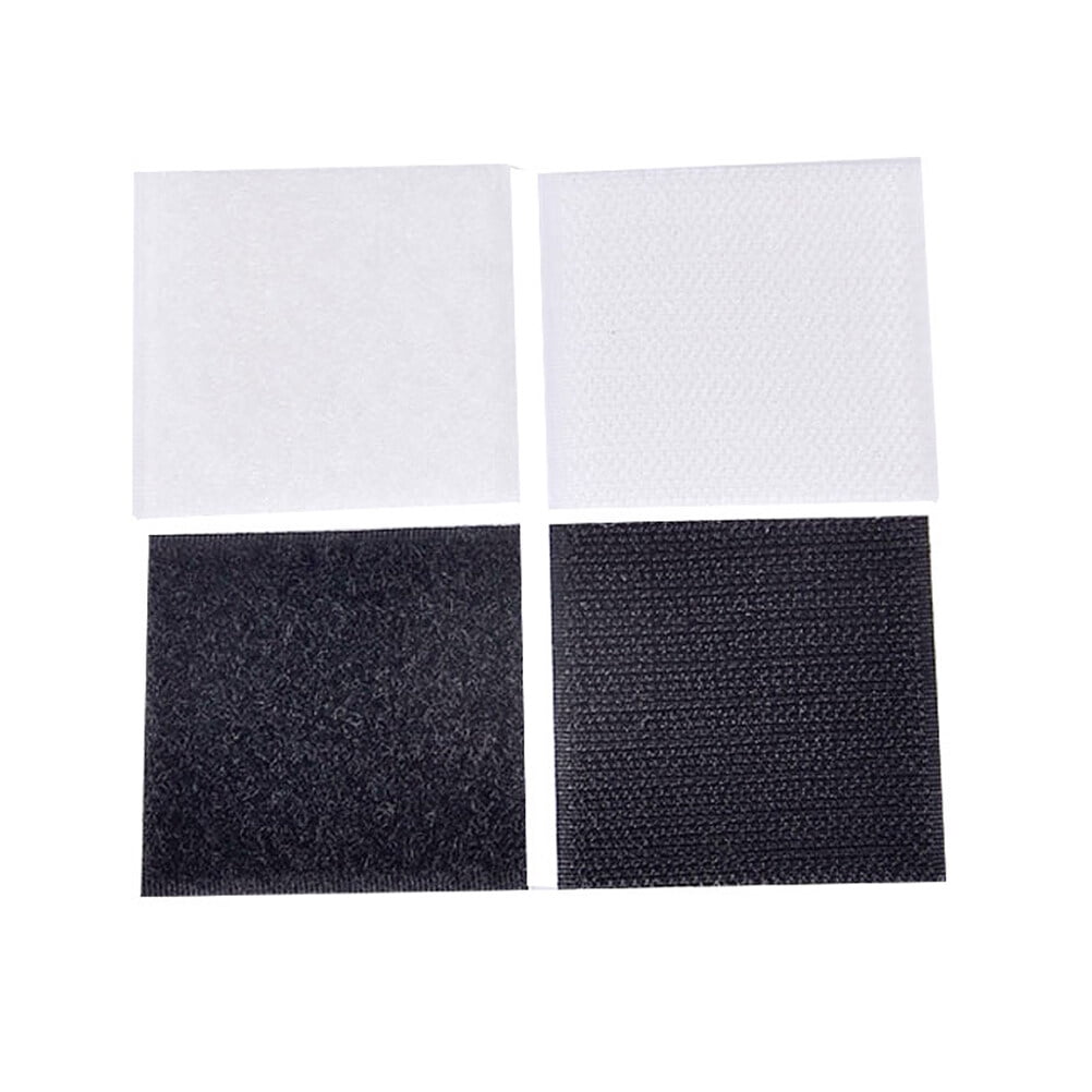 OUNONA 30Pcs Hook and Loop Fastener Black Nylon for Hard Floor Carpet ...