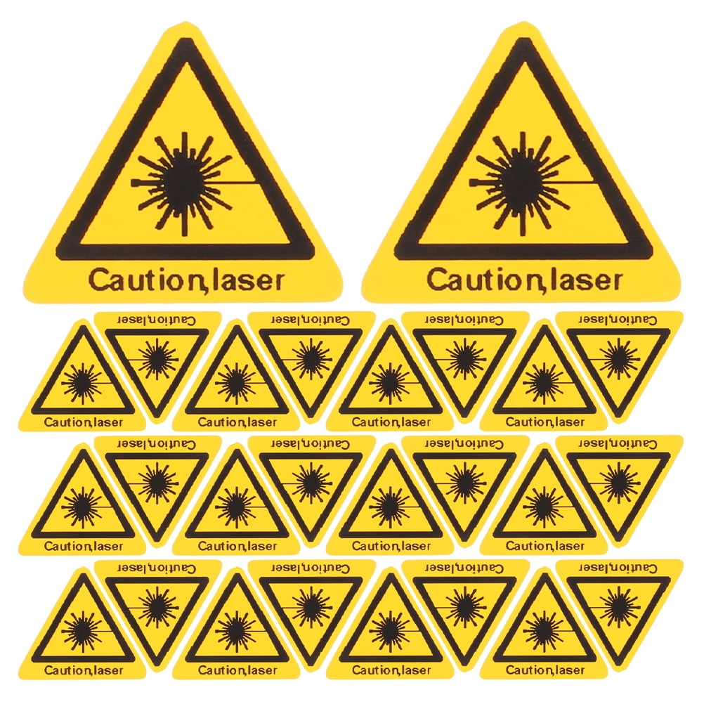 OUNONA 30pcs Caution Sticker Security Sticker Caution English Warning ...