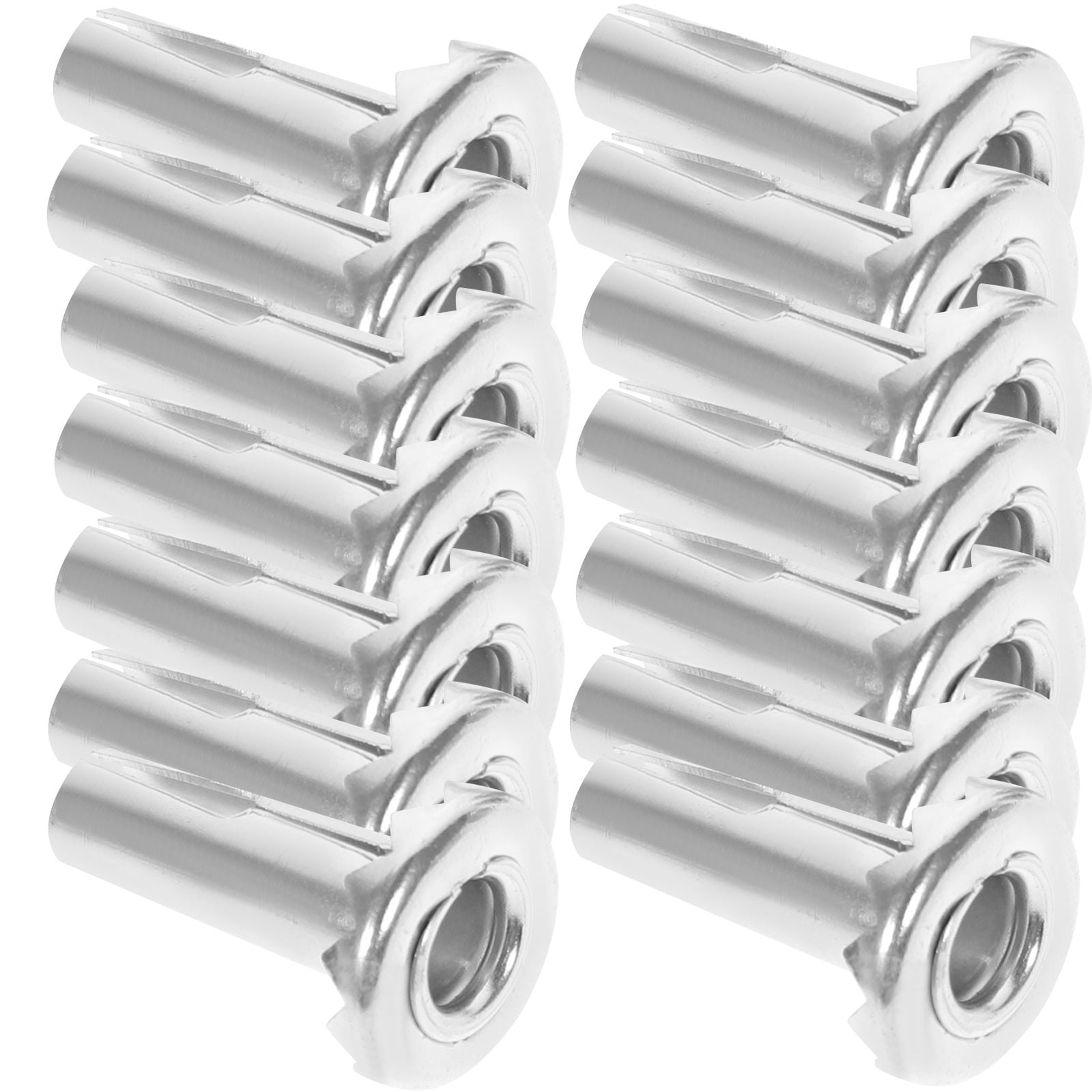 OUNONA Caster Leg Sockets Iron Caster Sockets Silver 30pcs Wheel ...