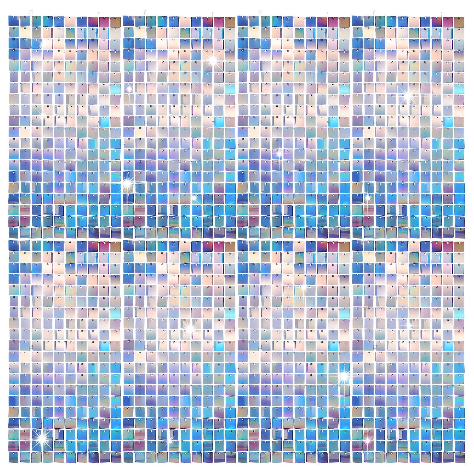 OUNONA 30pcs Shimmer Wall Backdrop Square Sequin Panels Decorative ...