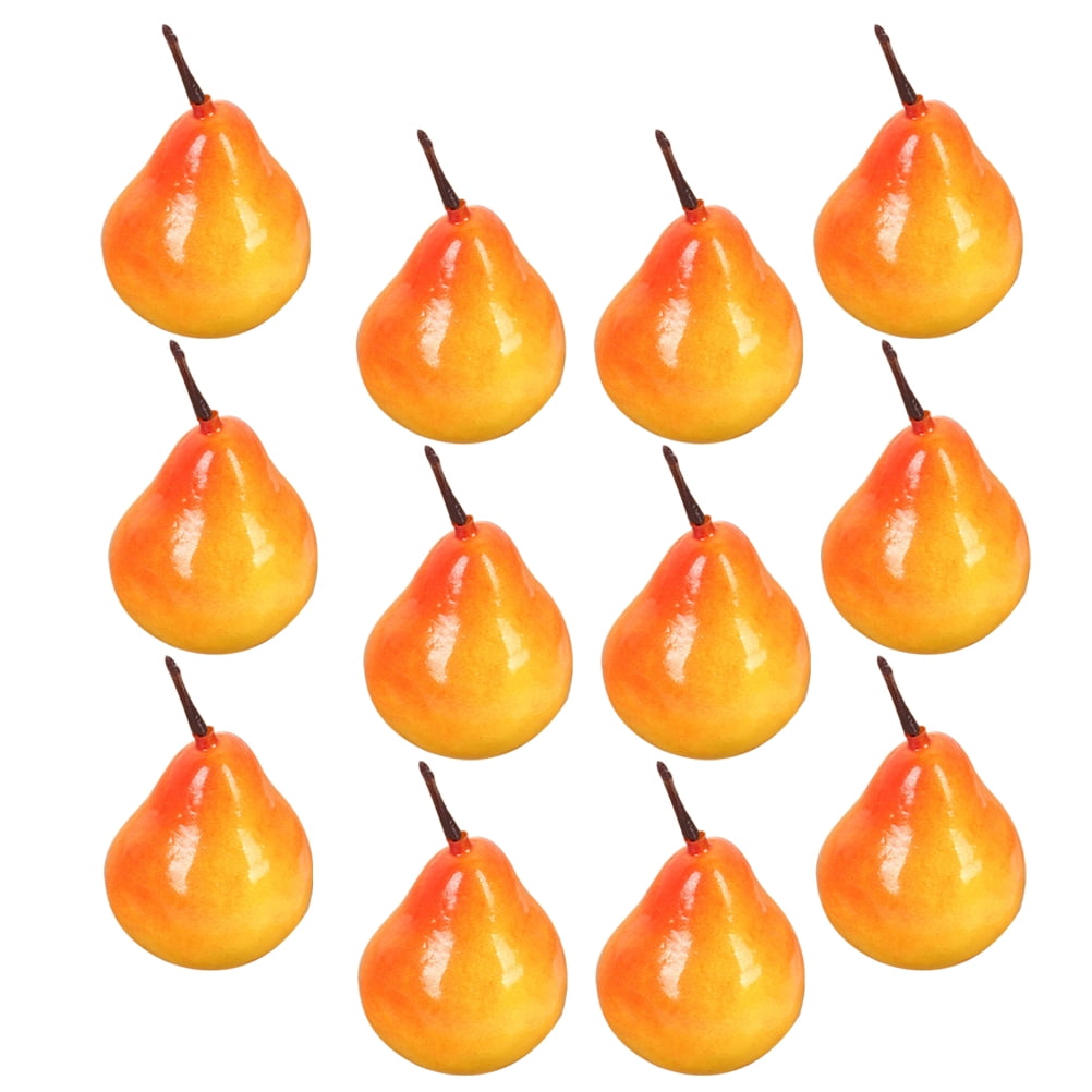 OUNONA 32pcs Faux Pear Artificial Fruits Artificial Pear Ornament Fake ...