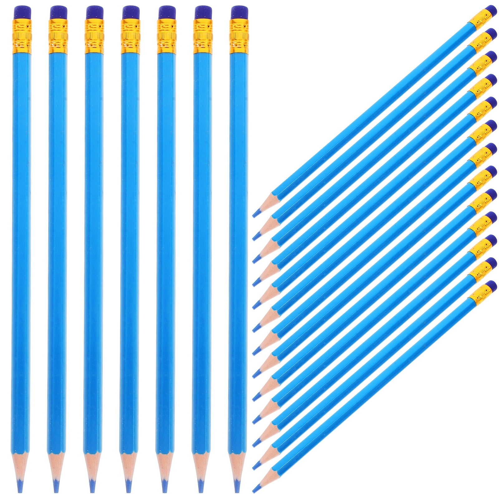 OUNONA 36 Pcs Blue Pencils Colored Pencils Student 19.00X0.80X0.80CM ...