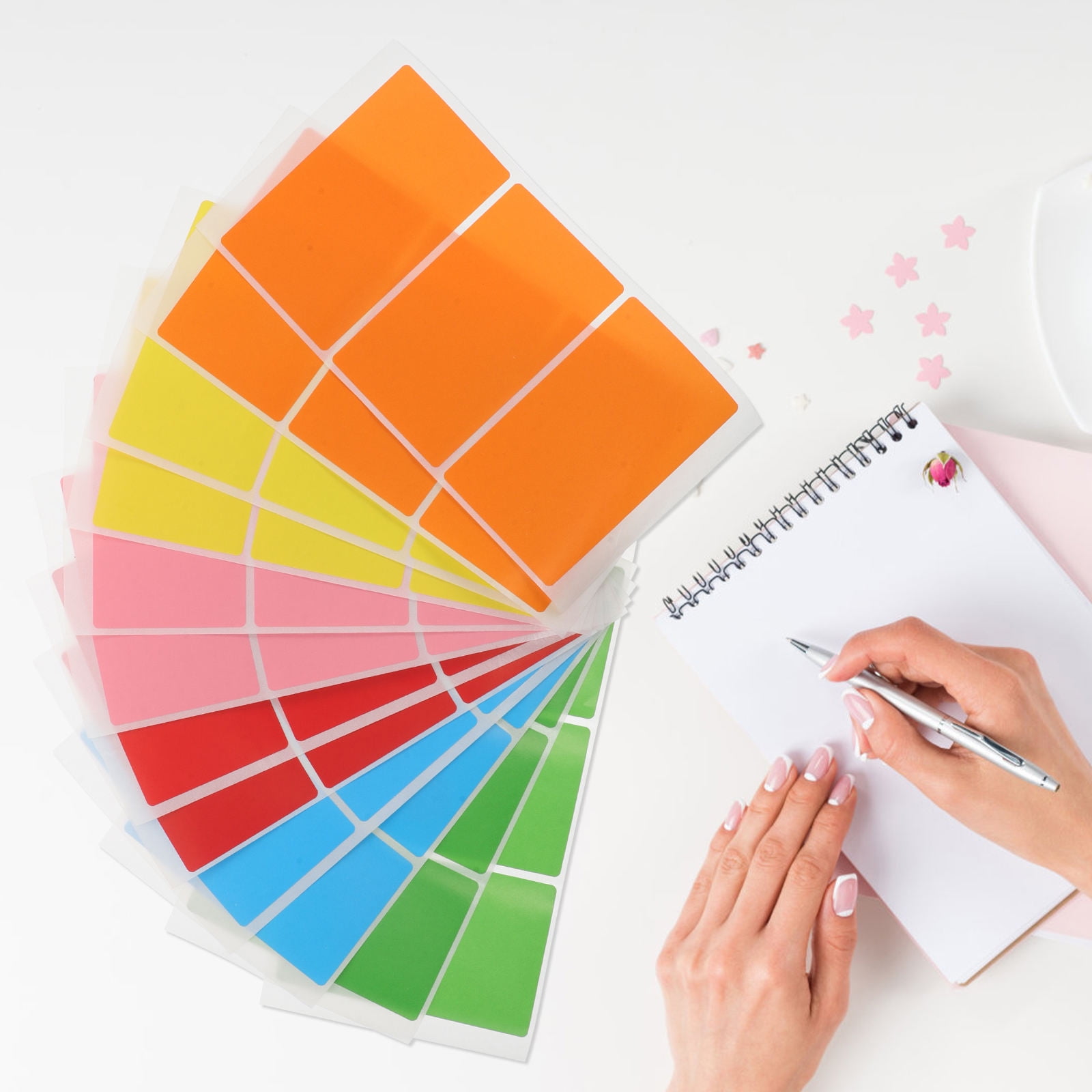 OUNONA 36 Sheets Self-Adhesive Fabric Labels DIY Cloth Labels Garment ...