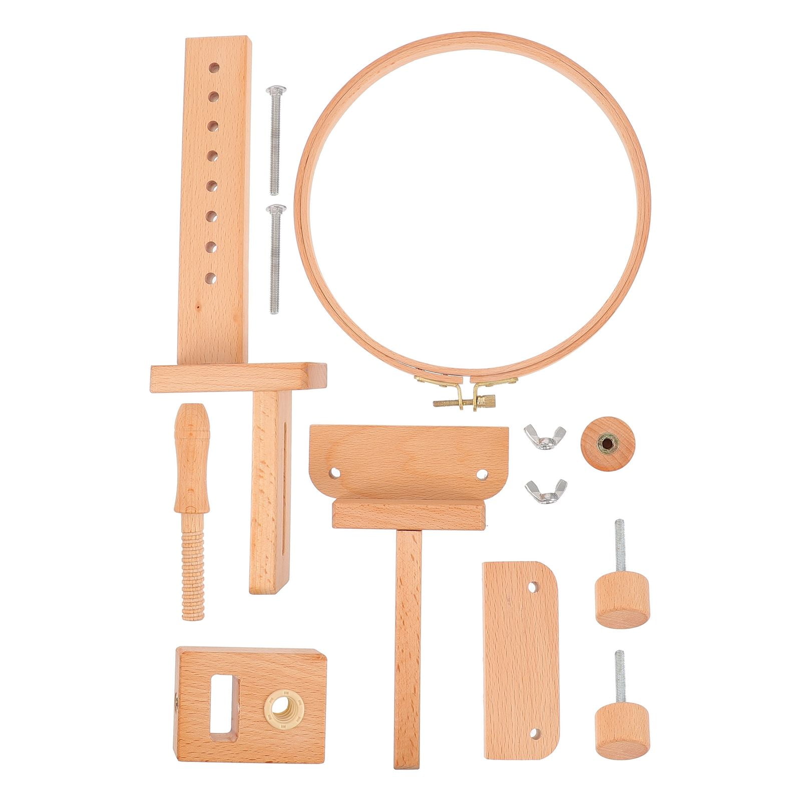 OUNONA 360 Degree Round Embroidery Frame Cross Stitch Hoops Lap ...