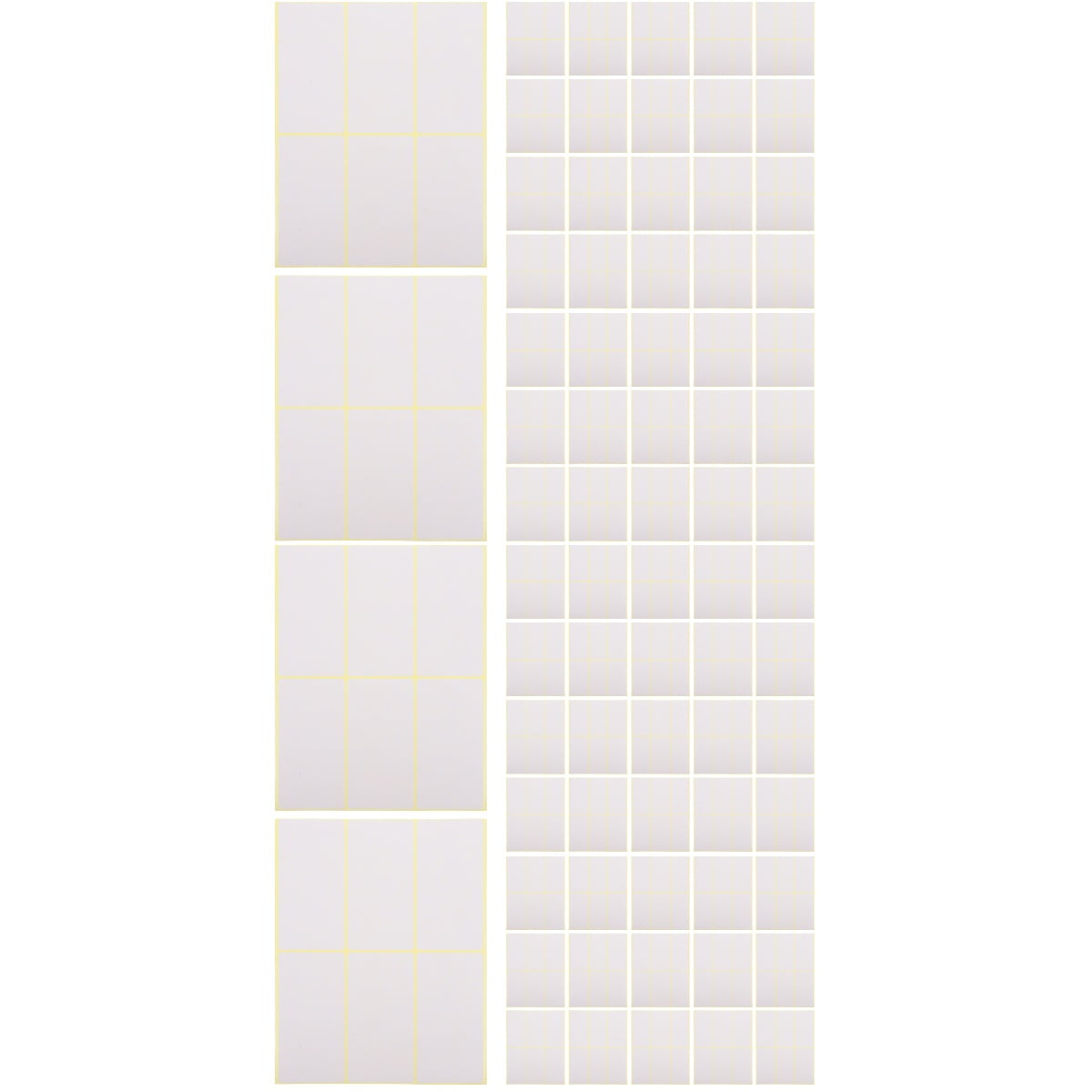 OUNONA 360 Pcs Blank Labels Stickers Sticky Classification Labels Blank ...