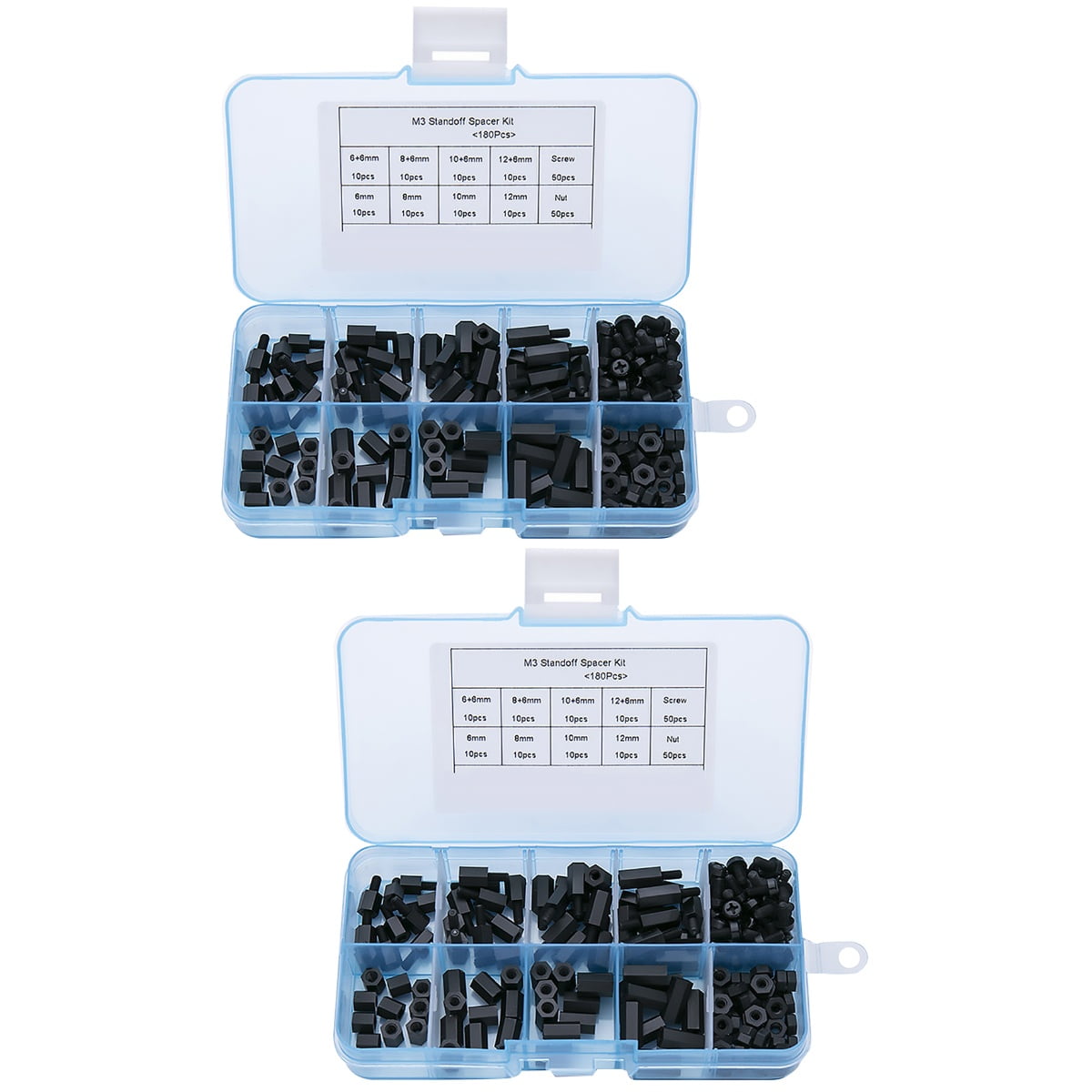 OUNONA 360 Pcs Plastic Spacer Nylon Standoff Thread Motherboard Spacer ...