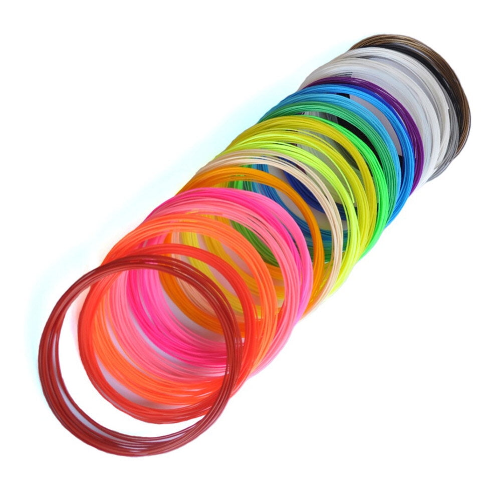 OUNONA 3D Pen Filament Refills 1.75mm ABS 328 Linear 20 Different ...