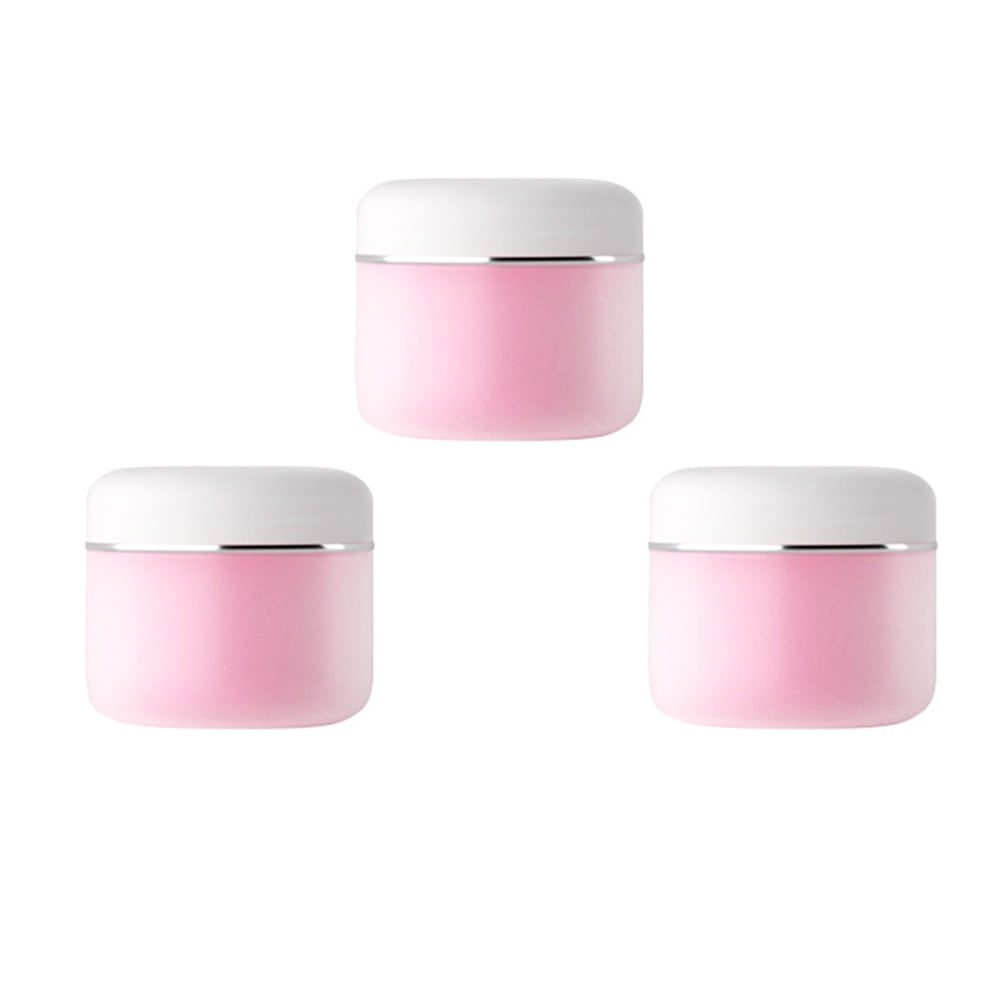 OUNONA 3PCS Pink Face Cream Box Portable Cosmetics Subpackaging Box ...