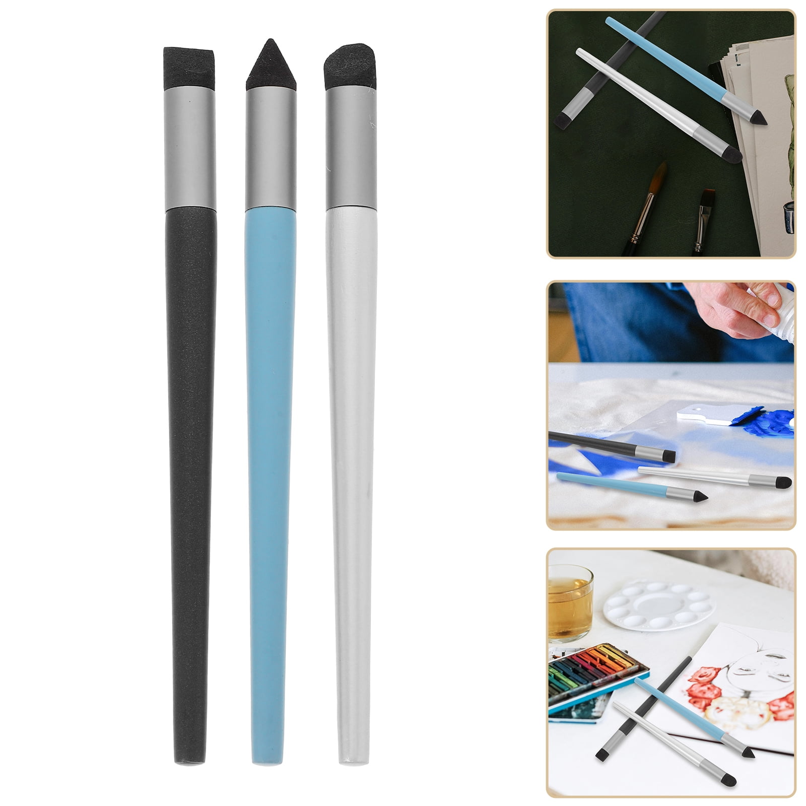 OUNONA 3PCS Sketch Blending Sponge Pens Essential Drawing Accessories ...