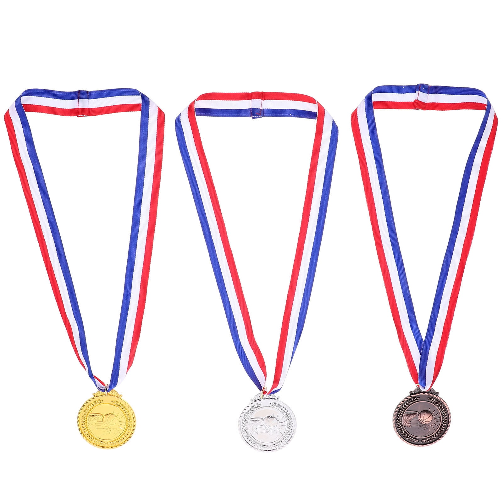 OUNONA 3Pcs Decorative Metal Medals Interesting Sports Ball Medals ...