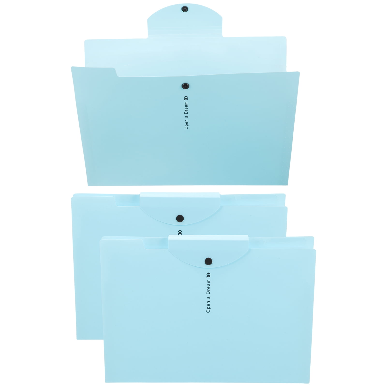 OUNONA 3Pcs Fashion Business Office Folders Plastic File Holder ...