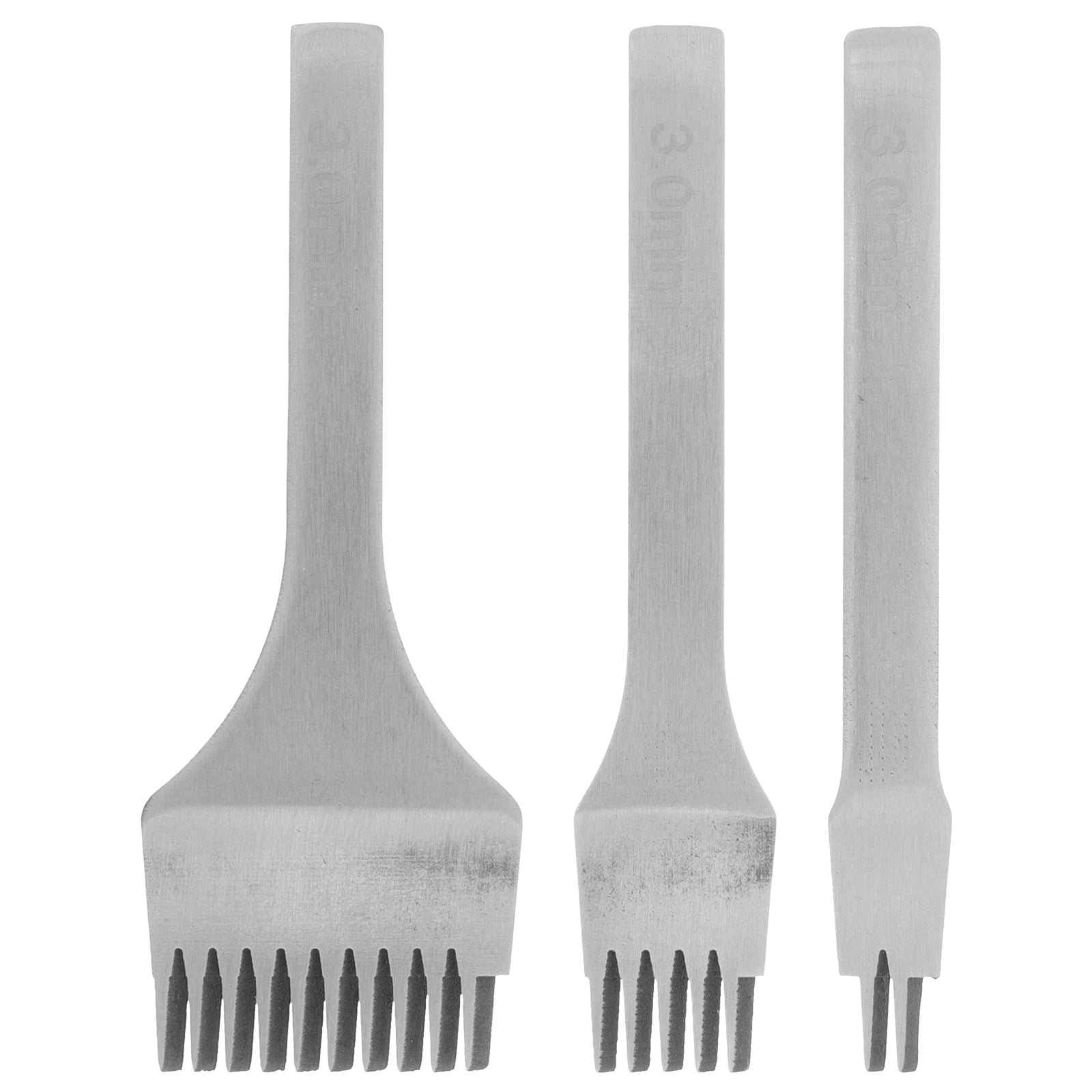 OUNONA 3Pcs Leather Crafts Hole Puncher Leather Punching Tool Metal ...