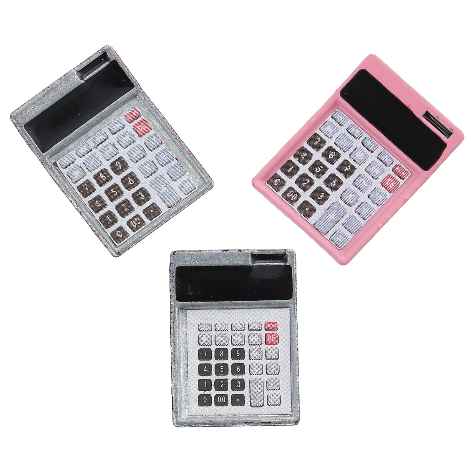 OUNONA 3Pcs Mini Calculator Model Decors Mini Calculators House Layout ...