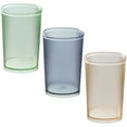 OUNONA Set of 3 Reusable Plastic Toothpaste Cups with Matte Finish ...