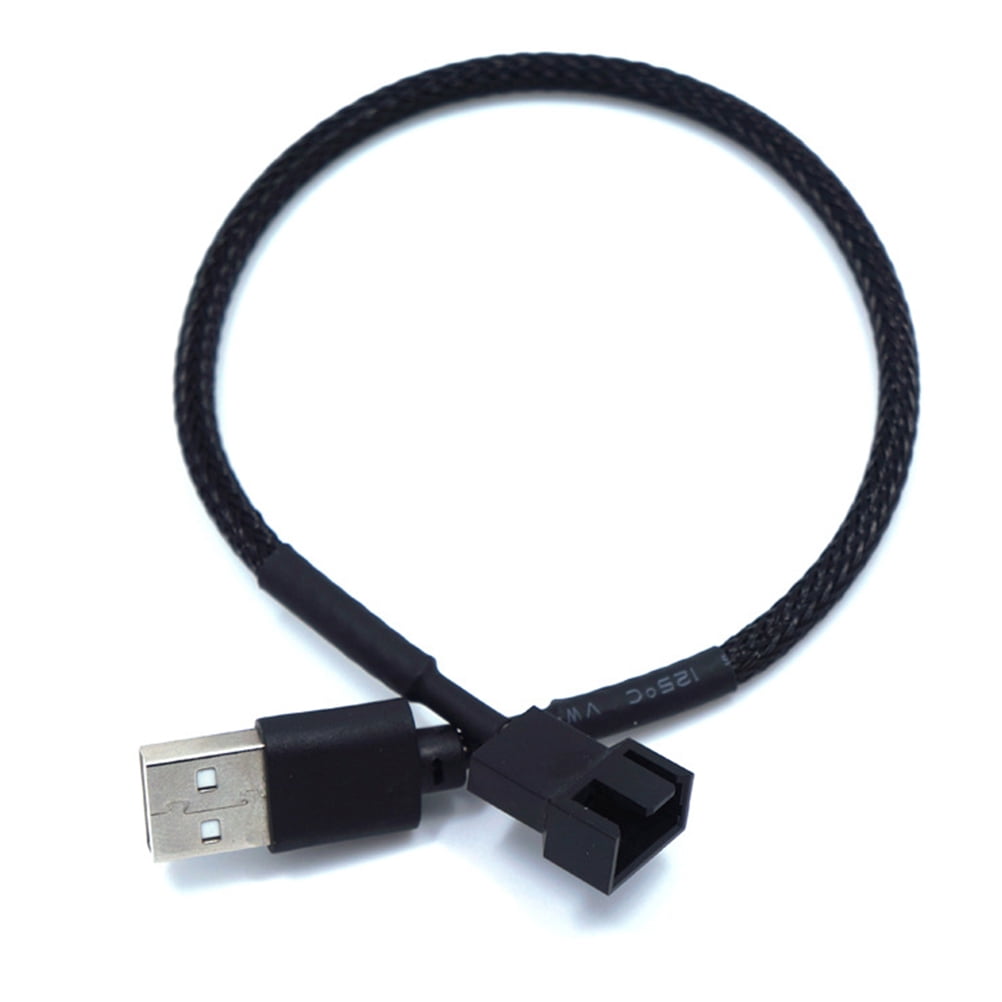 OUNONA 3Pcs Black USB Male to Fan Adapter Cable for Pc Use Connect Wire ...