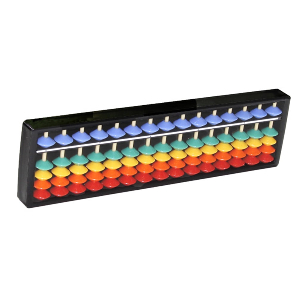 OUNONA 3pcs 15 Digits Rods Abacus Children Math Leaning Abacus Brain Developing Arithmetic Tool ...