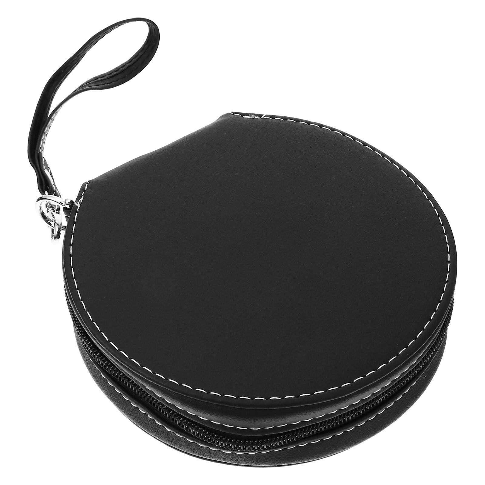 OUNONA 3pcs 20 Capacity DVD Leather Case Portable Zipper CD Storage ...