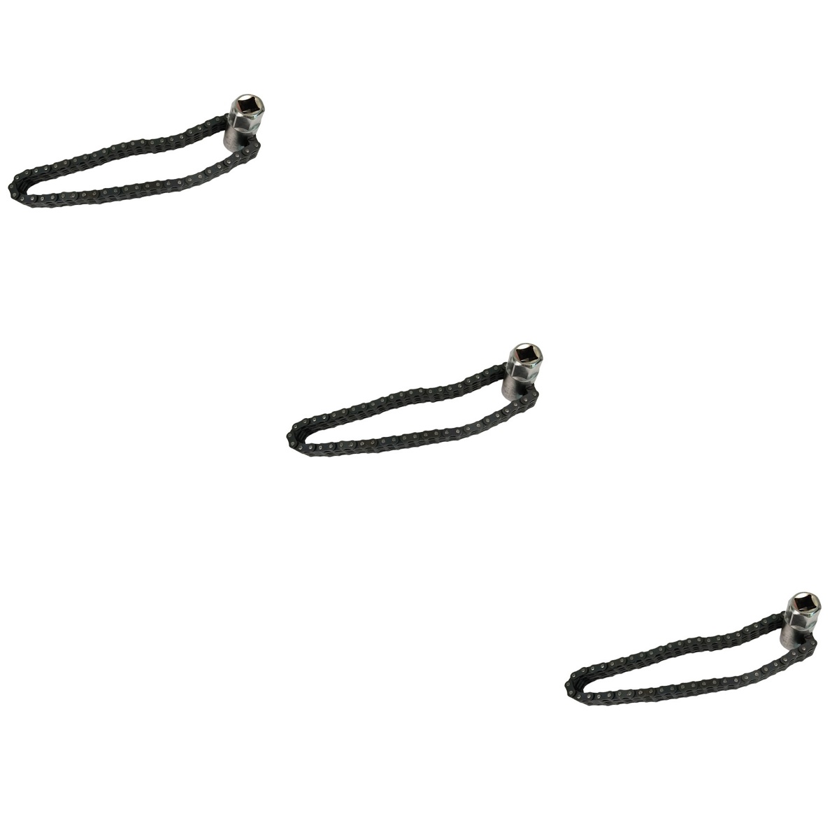 OUNONA 3pcs 44 Sections Oil Filter Spanner L Shape Double Chain ...