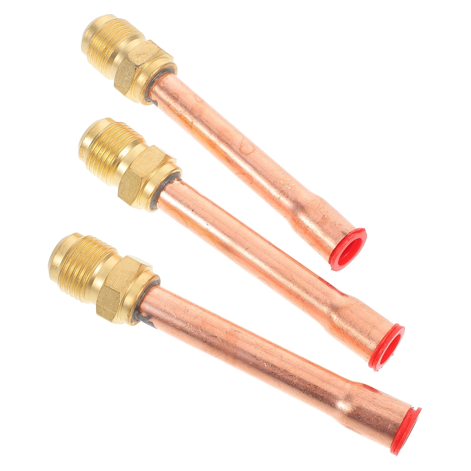 Tineasur Copper Brass Threaded Pipe Connector 3-Pack for Air ...