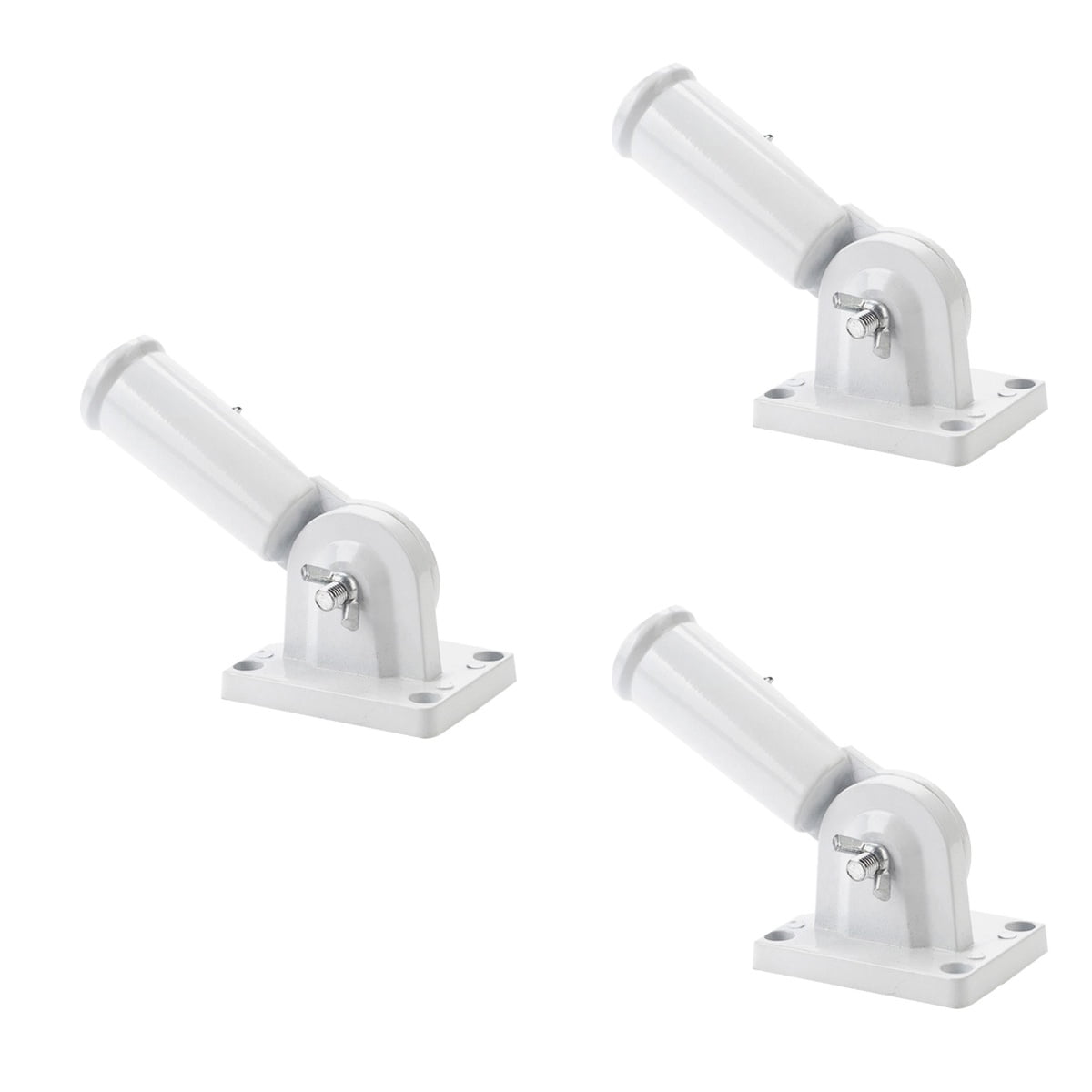 OUNONA 3pcs Adjustable Aluminium Alloy Flag Pole Holder Bracket Multi ...