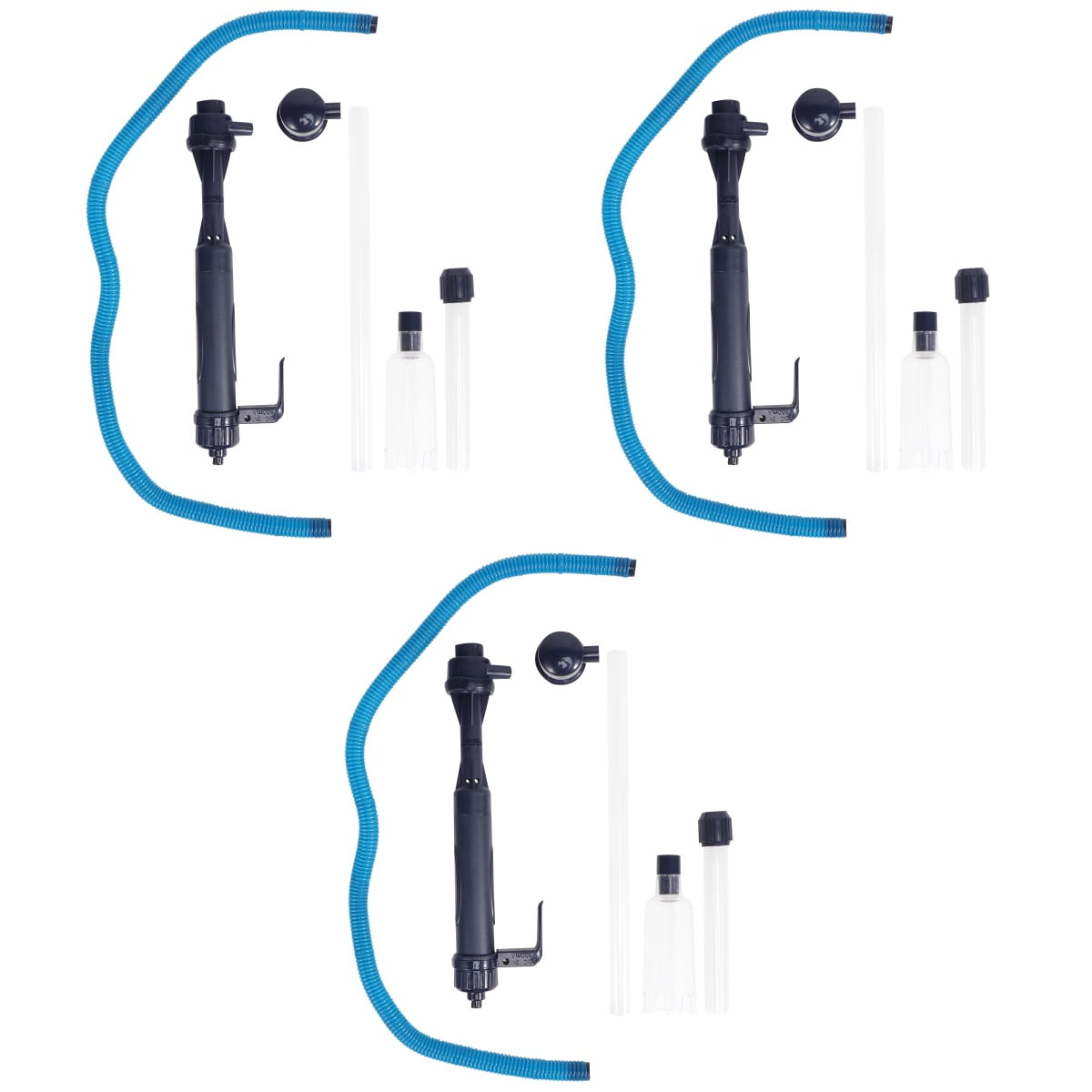 OUNONA 3pcs Aquarium Syphon Operated Fish Tank Vacuum Gravel Water ...