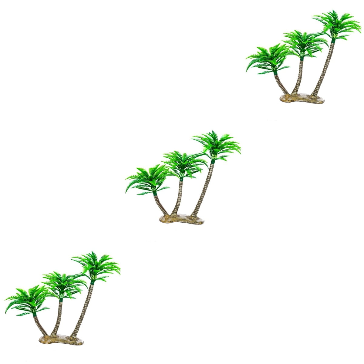 OUNONA 3pcs Artificial Coconut Tree Decor Beautiful Scenery Decor for ...