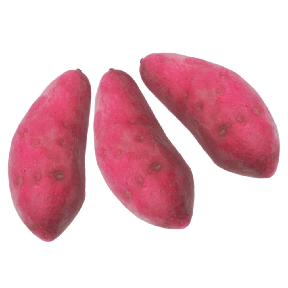 OUNONA 3pcs Artificial Vegetable Model Fake Foams Sweet Potato Model ...