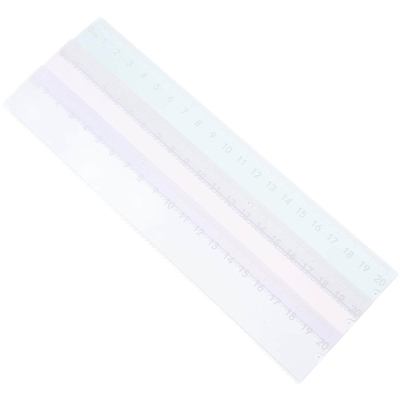 OUNONA 3pcs Assorted Color Acrylic Rulers for Students Clear Measuring ...