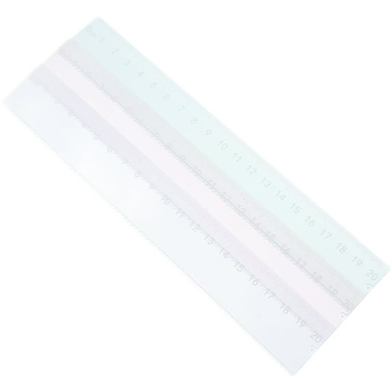 OUNONA 3pcs Assorted Color Acrylic Rulers for Students Clear Measuring ...