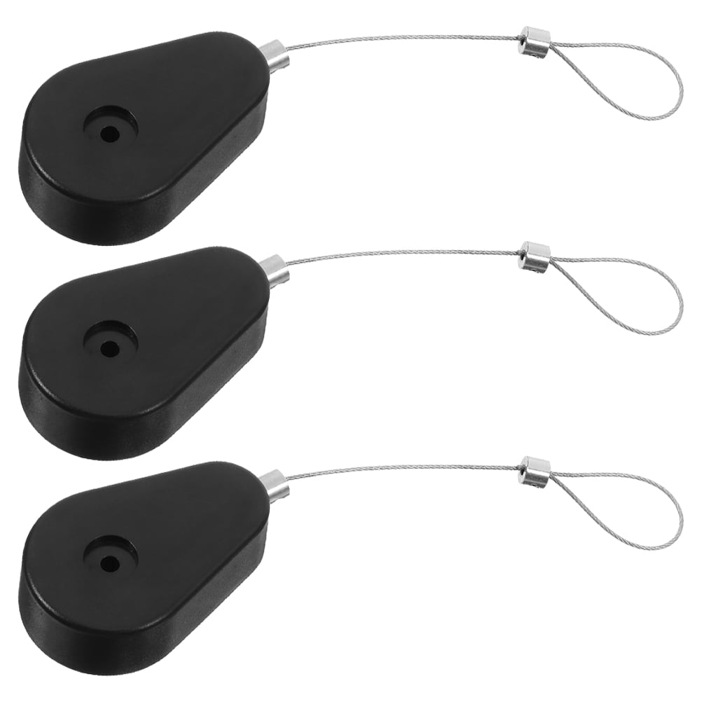 OUNONA 3pcs Automatic Retractable Anti Theft Cable Case Steel Wire ...