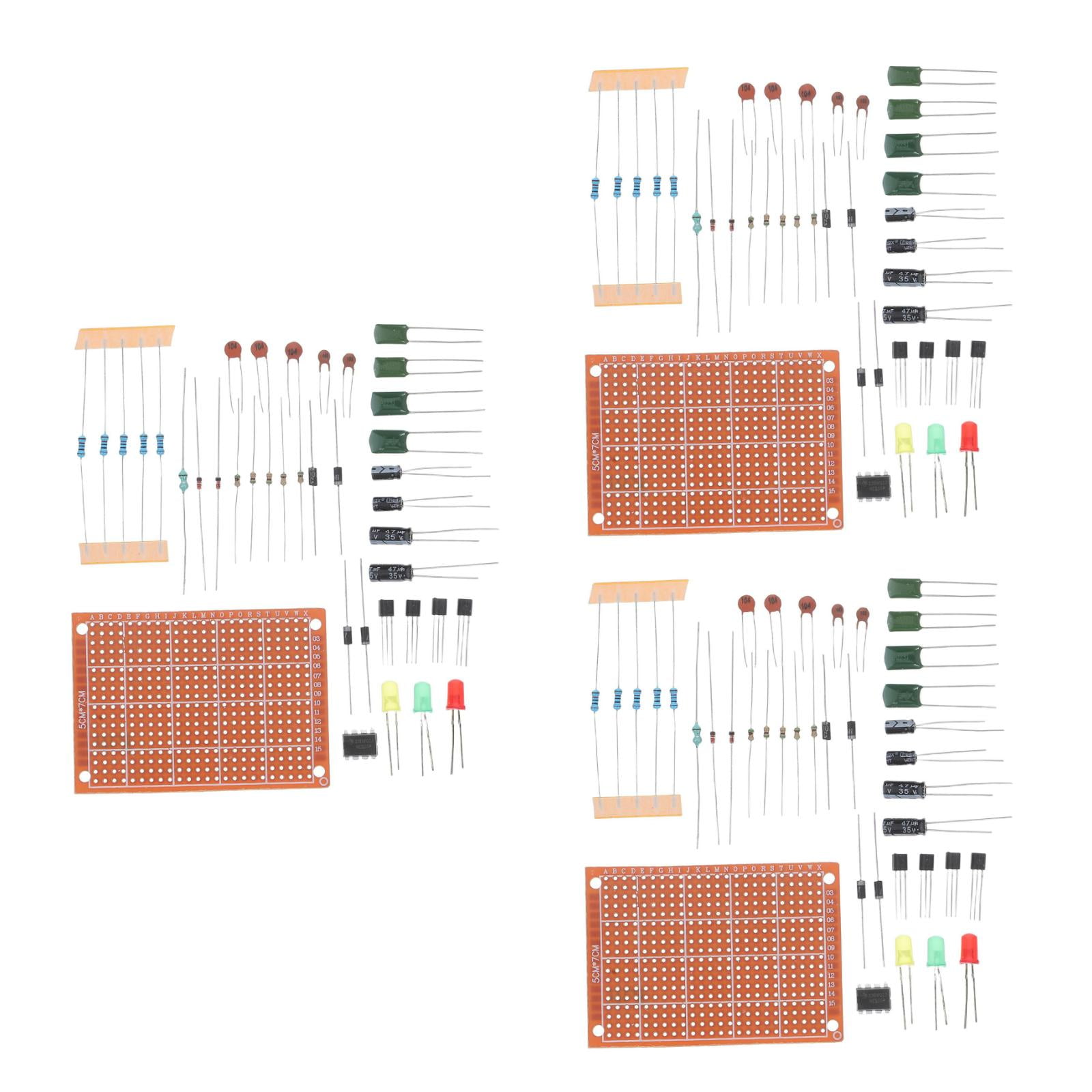 OUNONA 3pcs Basic Electronics Kit for Beginners with Breadboard Wiring ...