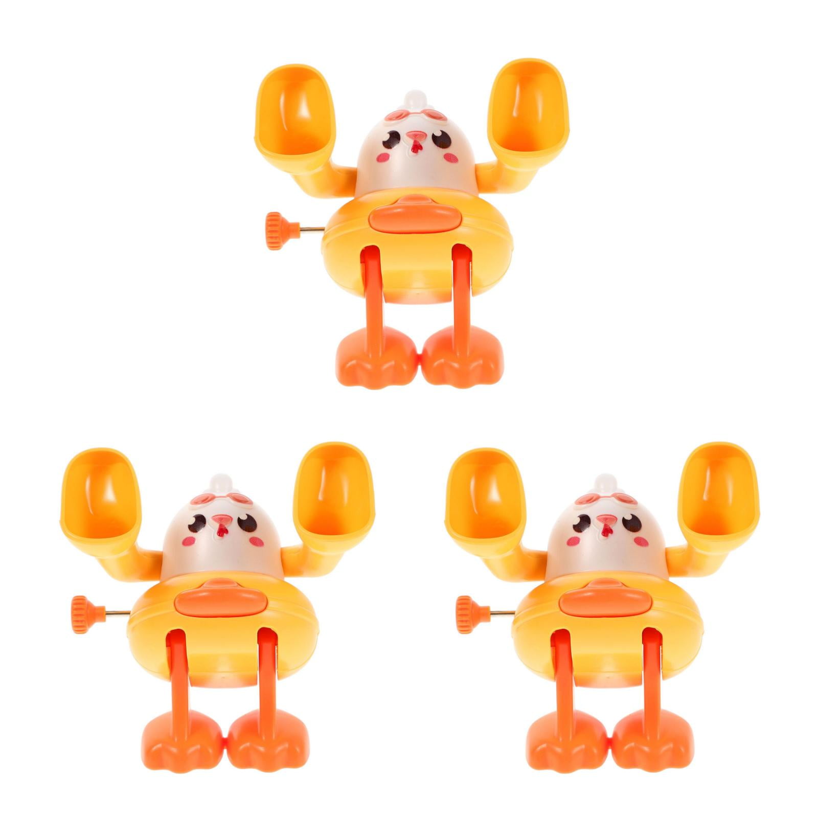 OUNONA 3pcs Chicken Clockwork Wind Up Toys Plastic Animal Jumping Toys ...