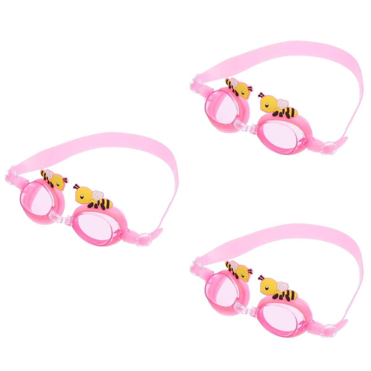 OUNONA 3pcs Children Swimming Goggle Cartoon Kids Swim Goggle Portable ...