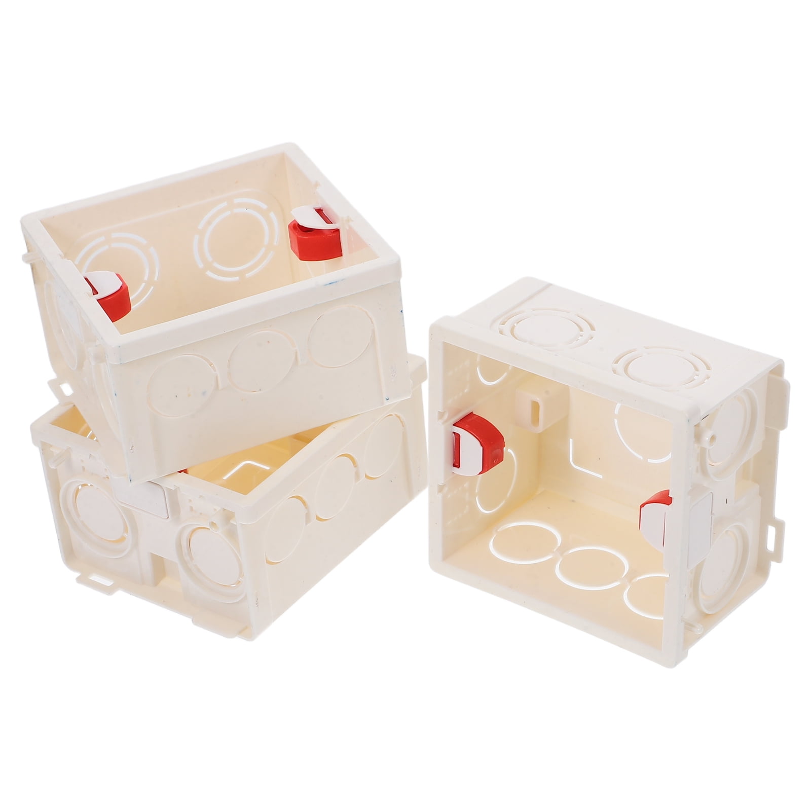 OUNONA 3pcs Concealed Pvc Electrical Boxes Plastic Electrical Outlet ...