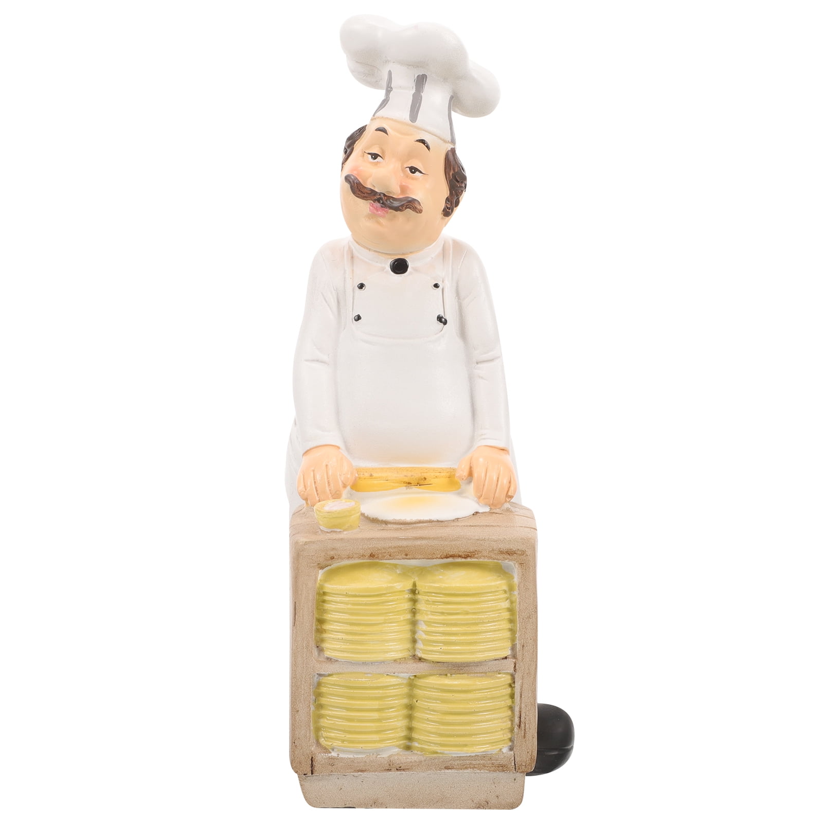 OUNONA 3pcs Cooks Characters Figurines Delicate Sculpture Resin Figure ...