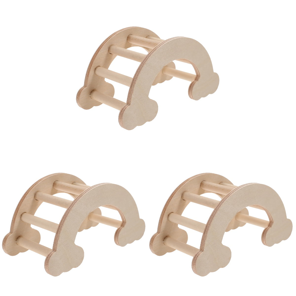OUNONA 3pcs Decorative Climbing Bridge Hamster Training Ladder Guinea ...
