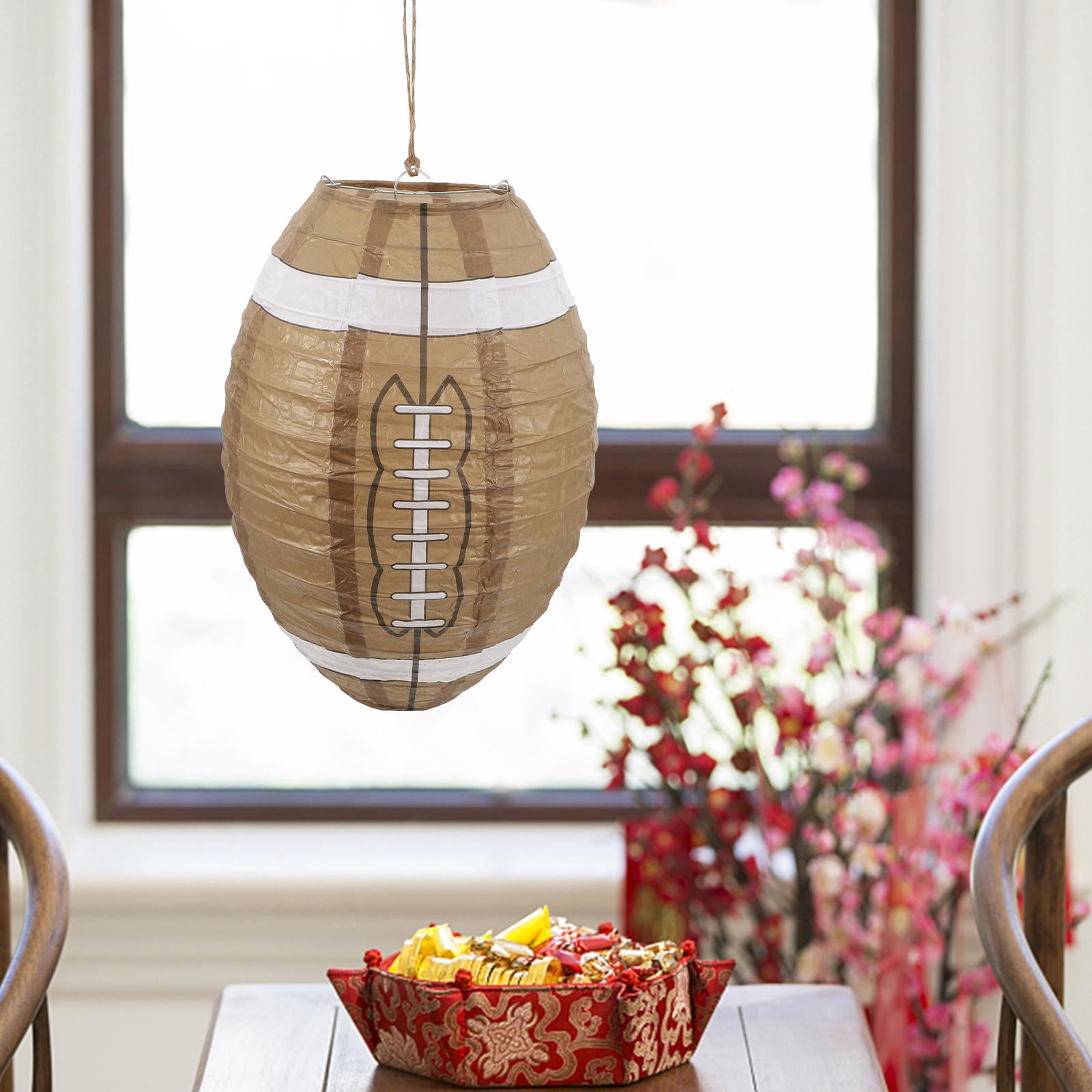 OUNONA 3pcs Sports Themed Hanging Lanterns Decorative Paper Lamp ...