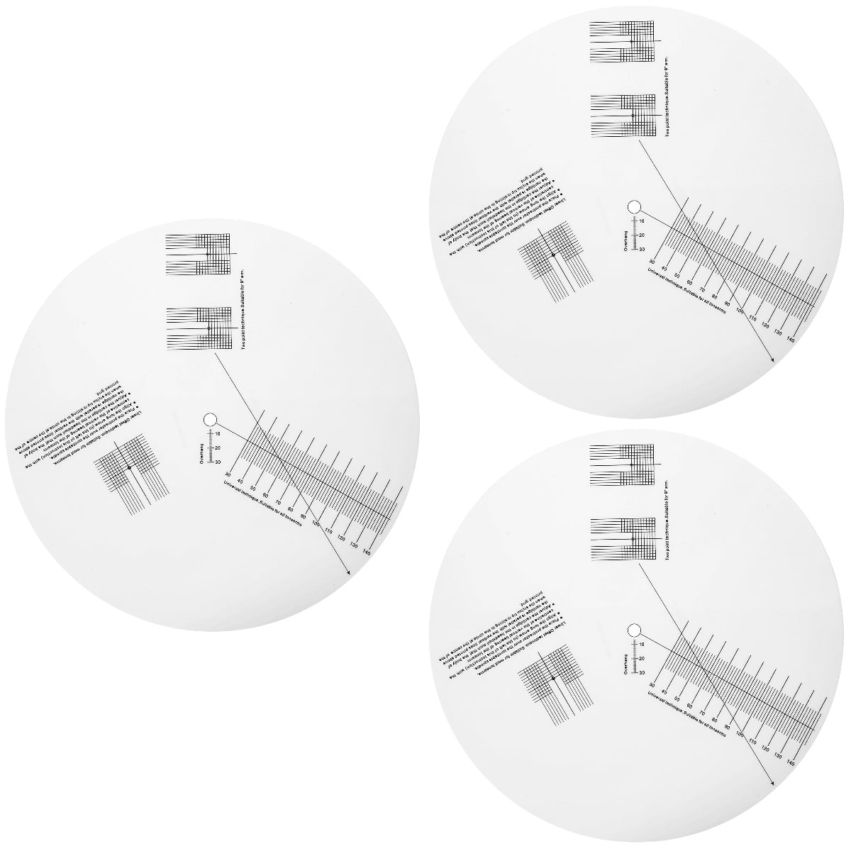 OUNONA 3pcs Distance Gauge Protractor Practical Professional Pickup ...