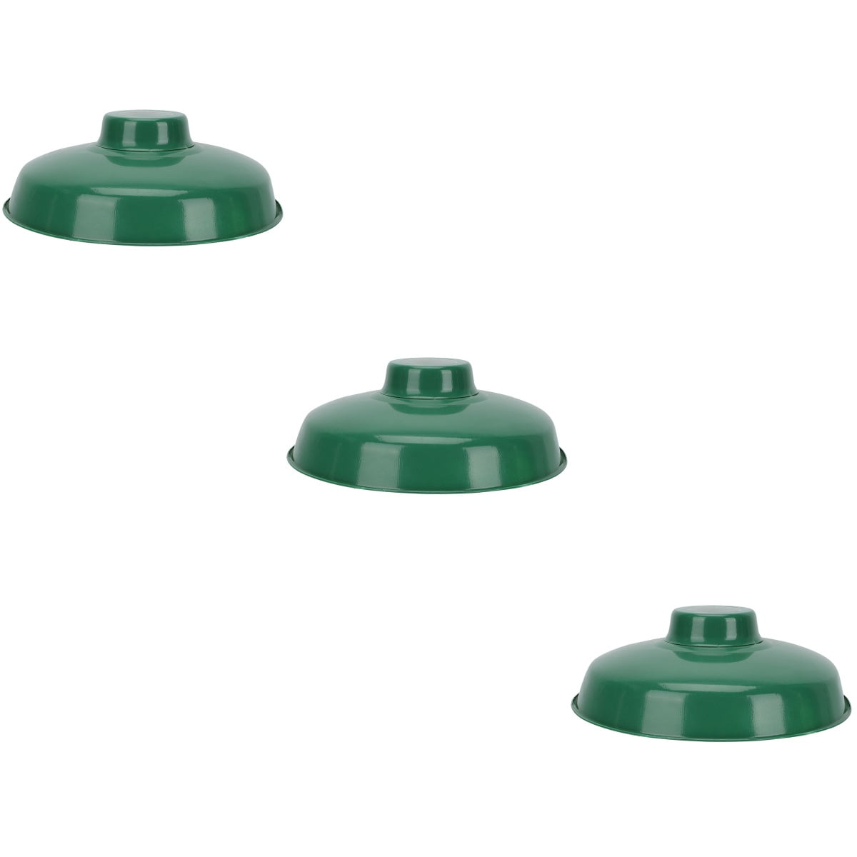 OUNONA 3pcs Enamel Lamp Shade Retro Lampshade Dome Lamp Chimney ...