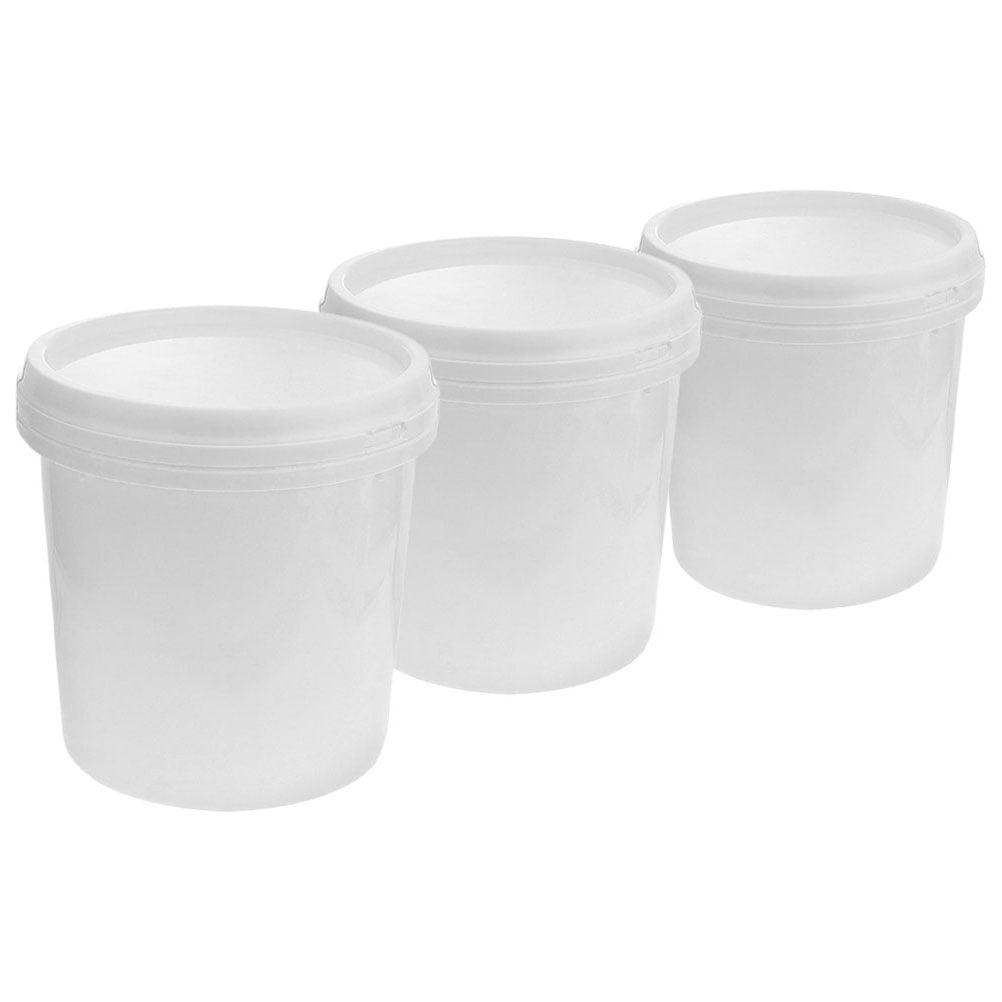 OUNONA 3pcs Food Grade Buckets Kitchen Storage Buckets With Lids For ...