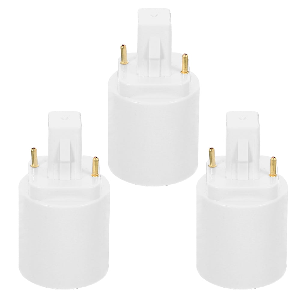 OUNONA 3pcs G24d to E27 2-Pin Light Socket Converter Lamp Base Adapter ...