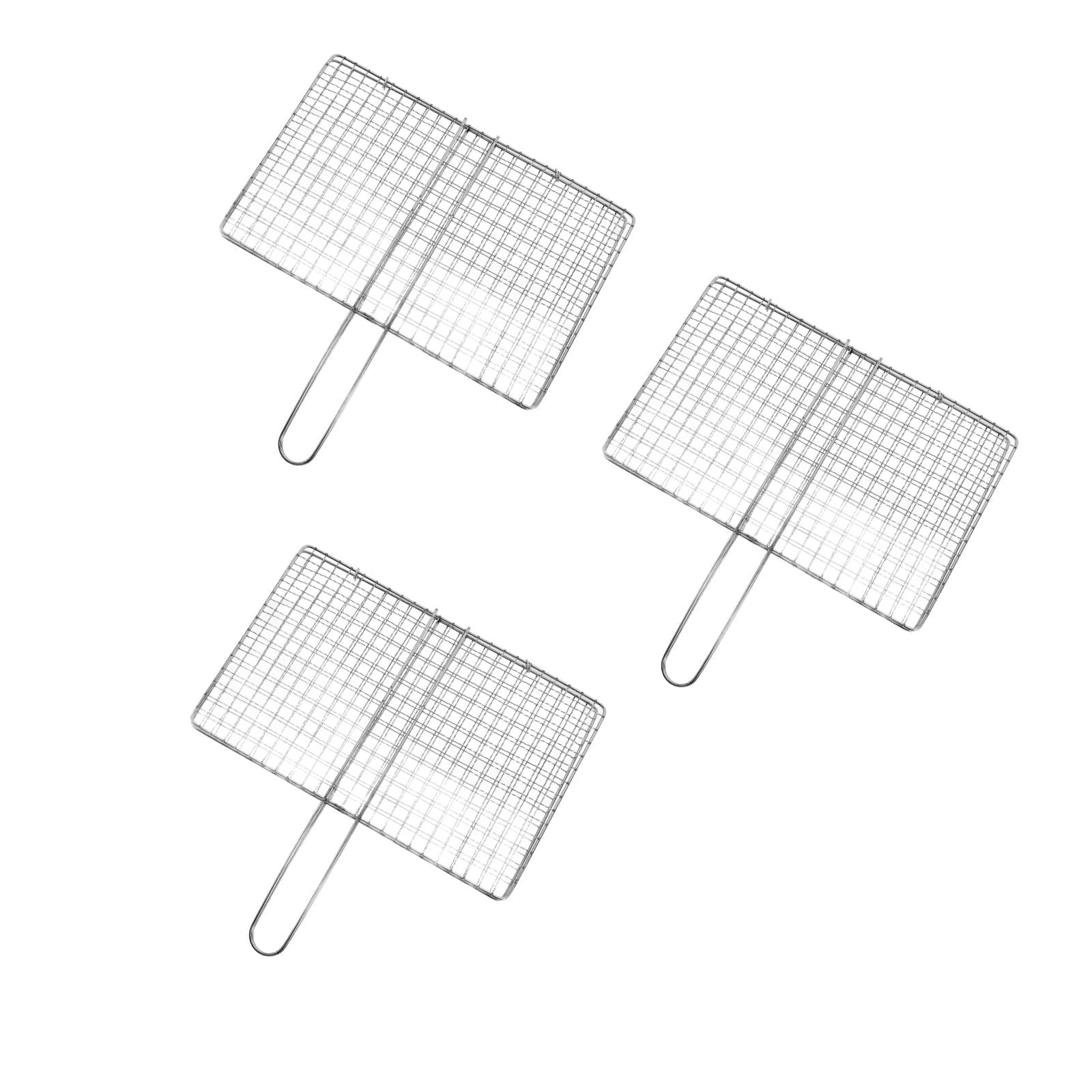 OUNONA 3pcs Grill Accessory For Outdoor Grill Vegetable Grill Basket ...