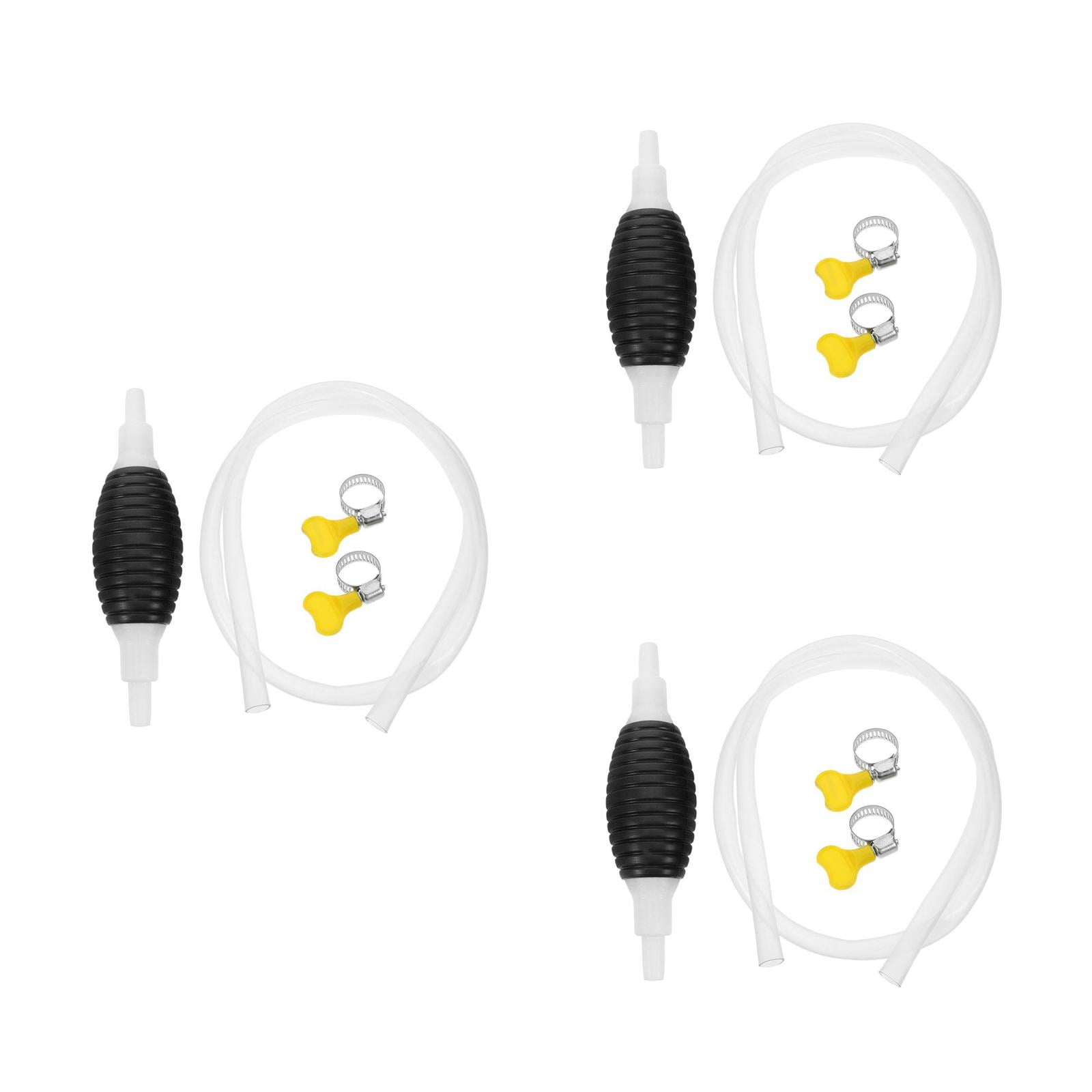 OUNONA 3pcs Hand Siphon Pump for Gasoline Manual Transfer Pump Syphon ...