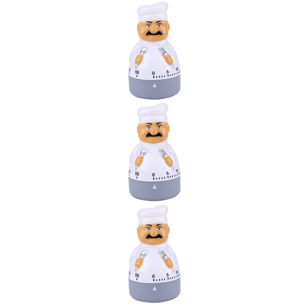 OUNONA 3pcs Kitchen Timer Manual Mechanical Cartoon Chef Shape Kitchen ...